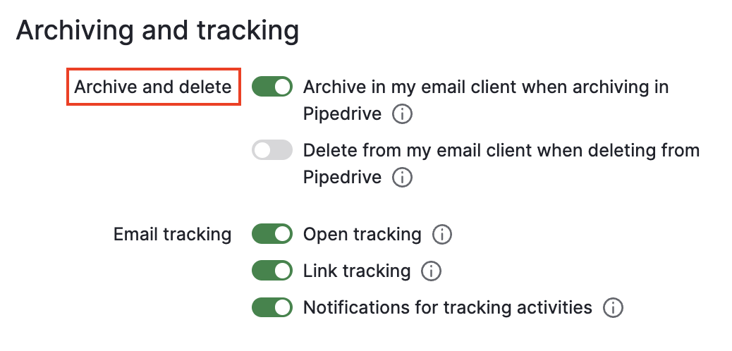 Email sync - Knowledge Base | Pipedrive